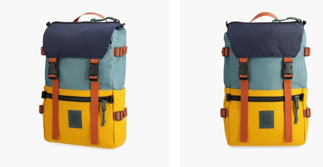 Topo Designs Rover Pack Classic Sea Pine / Mustard - Walmart.com