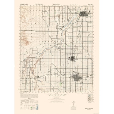Topographical Map - Goldstone Sheet - US Army 1948 - 23 x 30.62 ...
