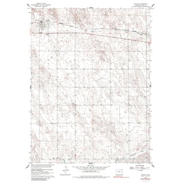 Topographical Map - Gillam Draw Colorado Quad - USGS 1962 - 23 x 30.14 ...