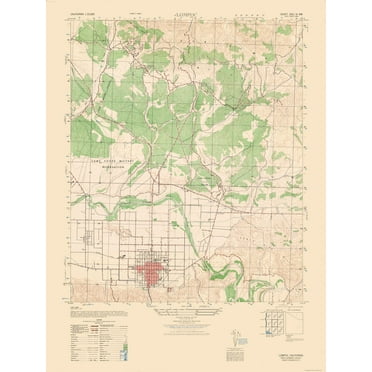 Topographical Map - Midland Sheet - US Army 1945 - 23 x 30.79 - Vintage ...