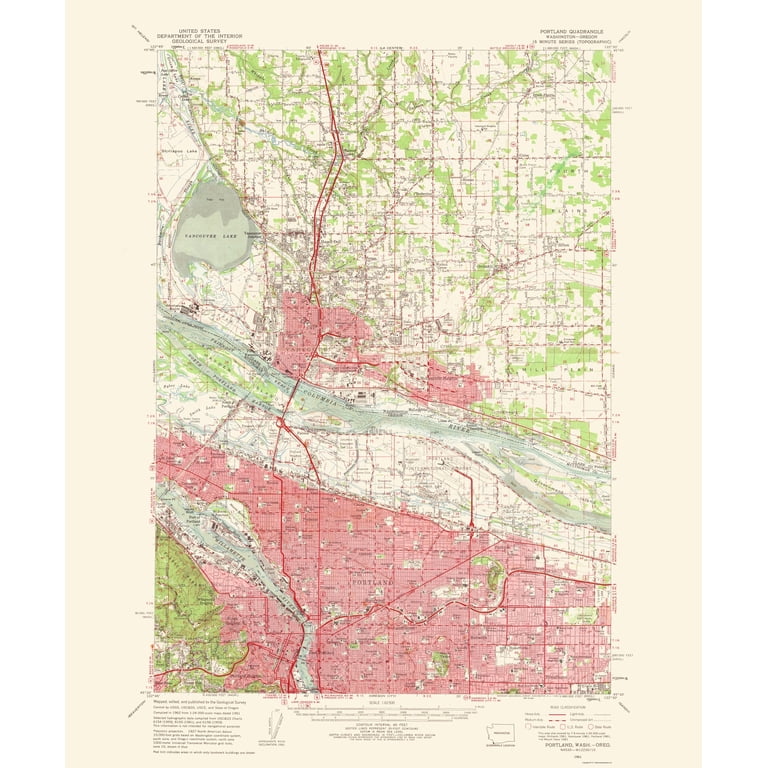 Topographical Map Of Oregon And Washington States Washington State