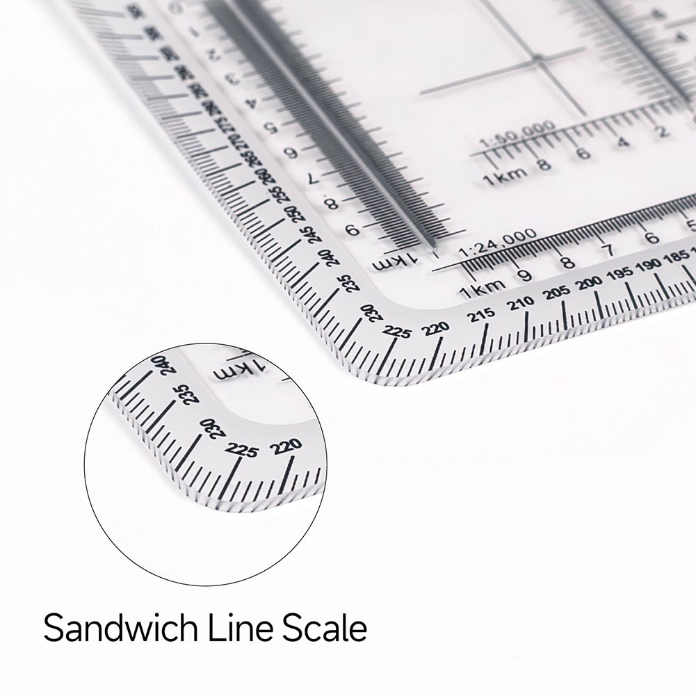 Topographic Flexible Scale And Protractor For Construction Engineering ...