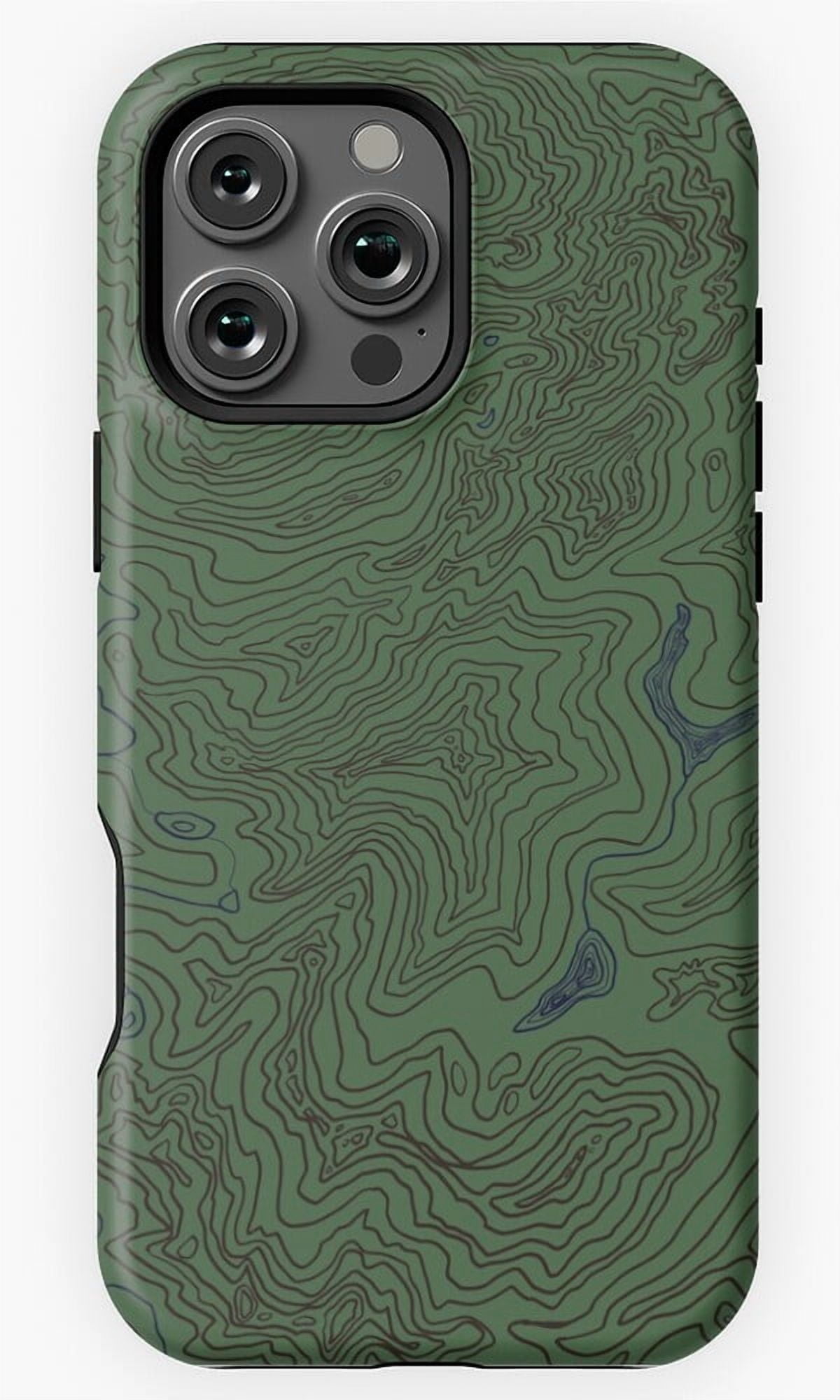 Topographic Map Line Art Doodle Retro Pop iPhone 11 12 13 14 15 16 17 ...