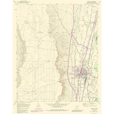 Topographical Map - O Block Canyon New Mexico Quad - USGS 1963 - 23 x ...