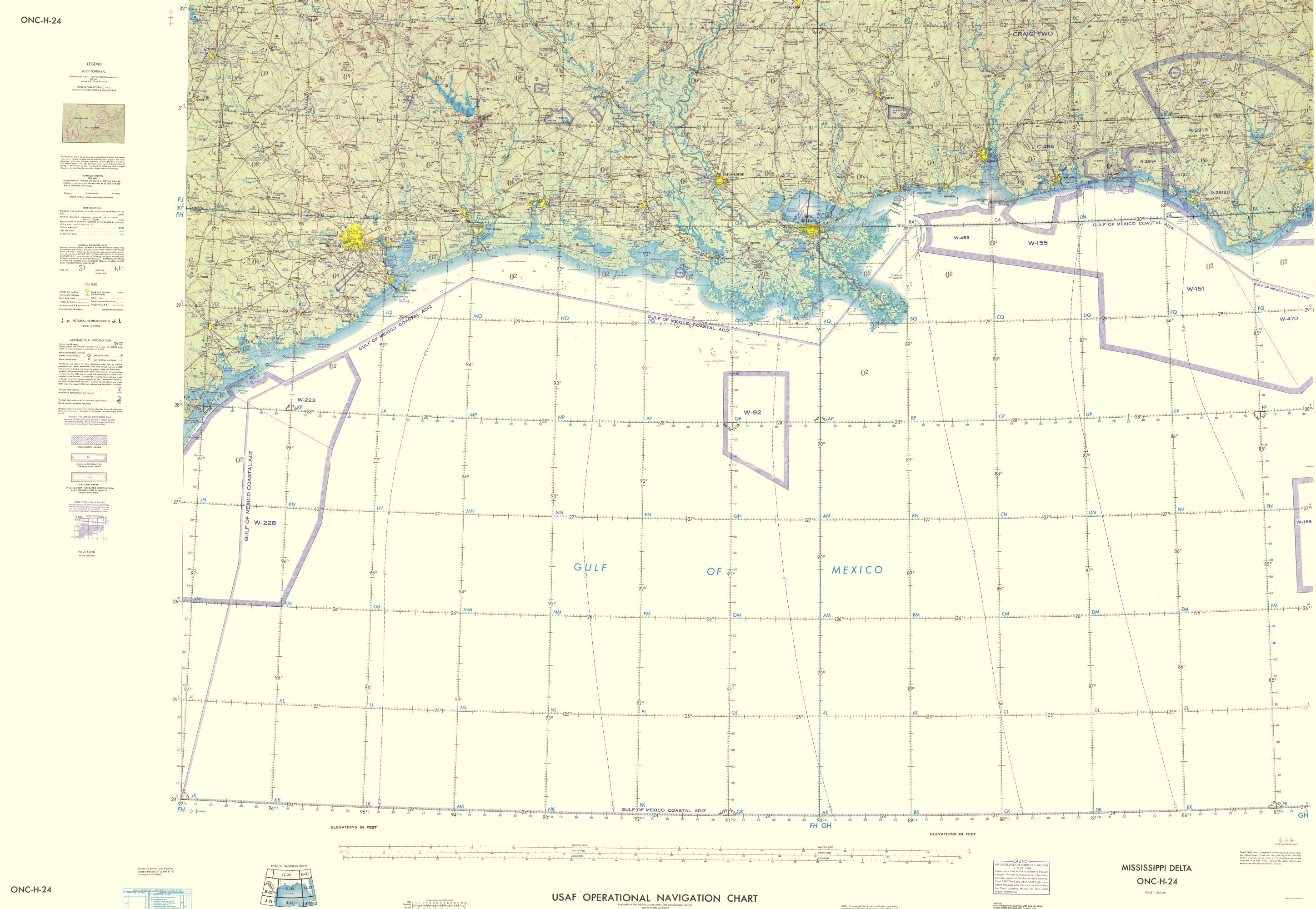 Topographical Map - Mississippi Delta Texas Louisiana Alabama Sheet ...