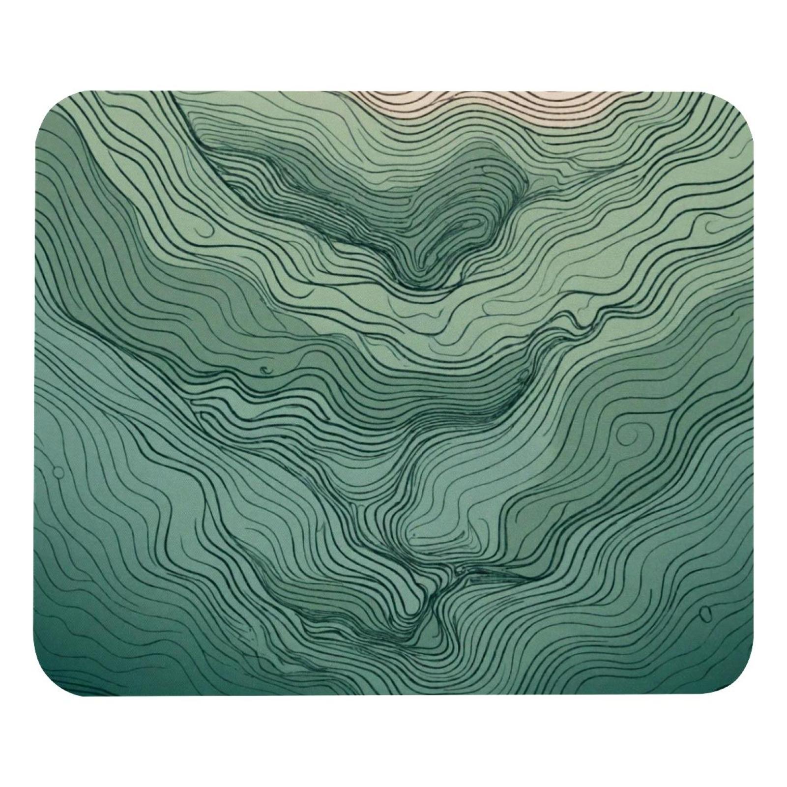 Topography Line Map Mouse Pad , Soft Cute Computer Mouse Mat with ...