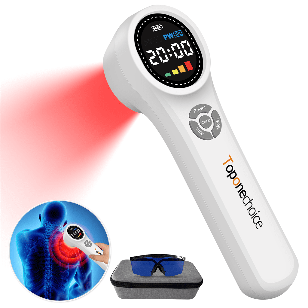 Toponechoice 660nm & 810nm & 980nm Red Near-Infrared Light Therapy Elbow Pain Relief Cold Light ...