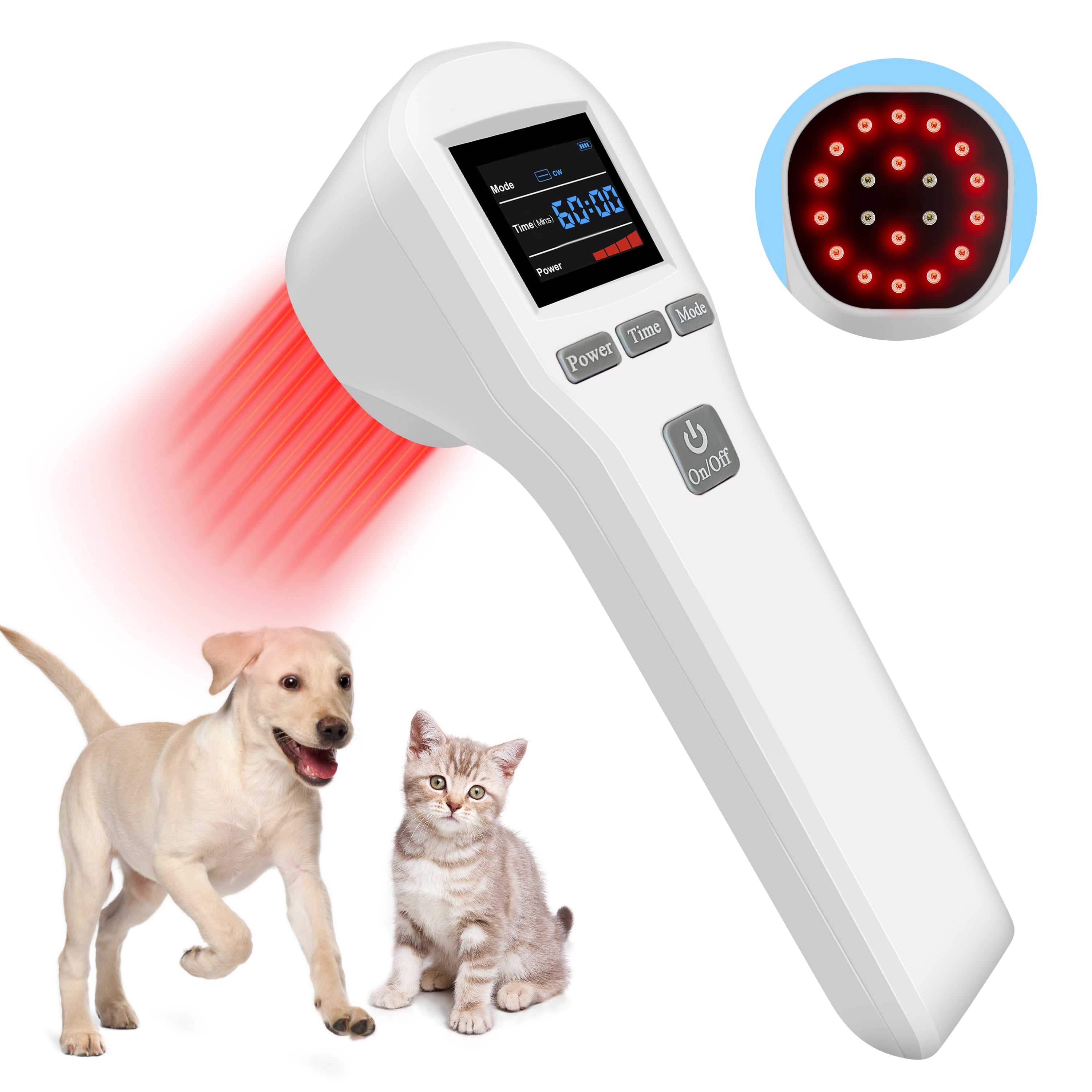 Toponechoice Handheld Therapy Light Device, High-Power Cold Light for ...