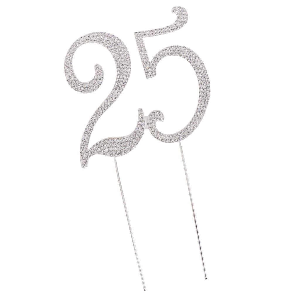 Topper Cake Figure / Cake Topper Numbers 25, 13 X 20cm - Walmart.com