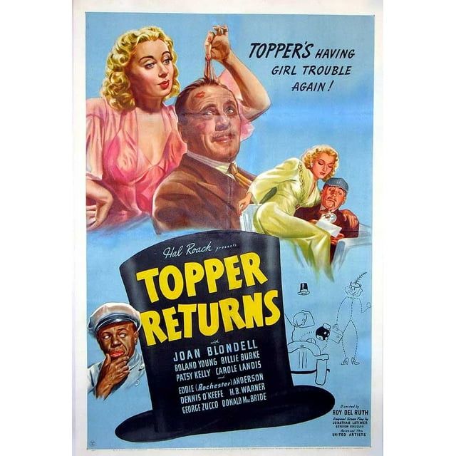 Topper Returns - movie POSTER (Style B) (11" x 17") (1941) - Walmart.com