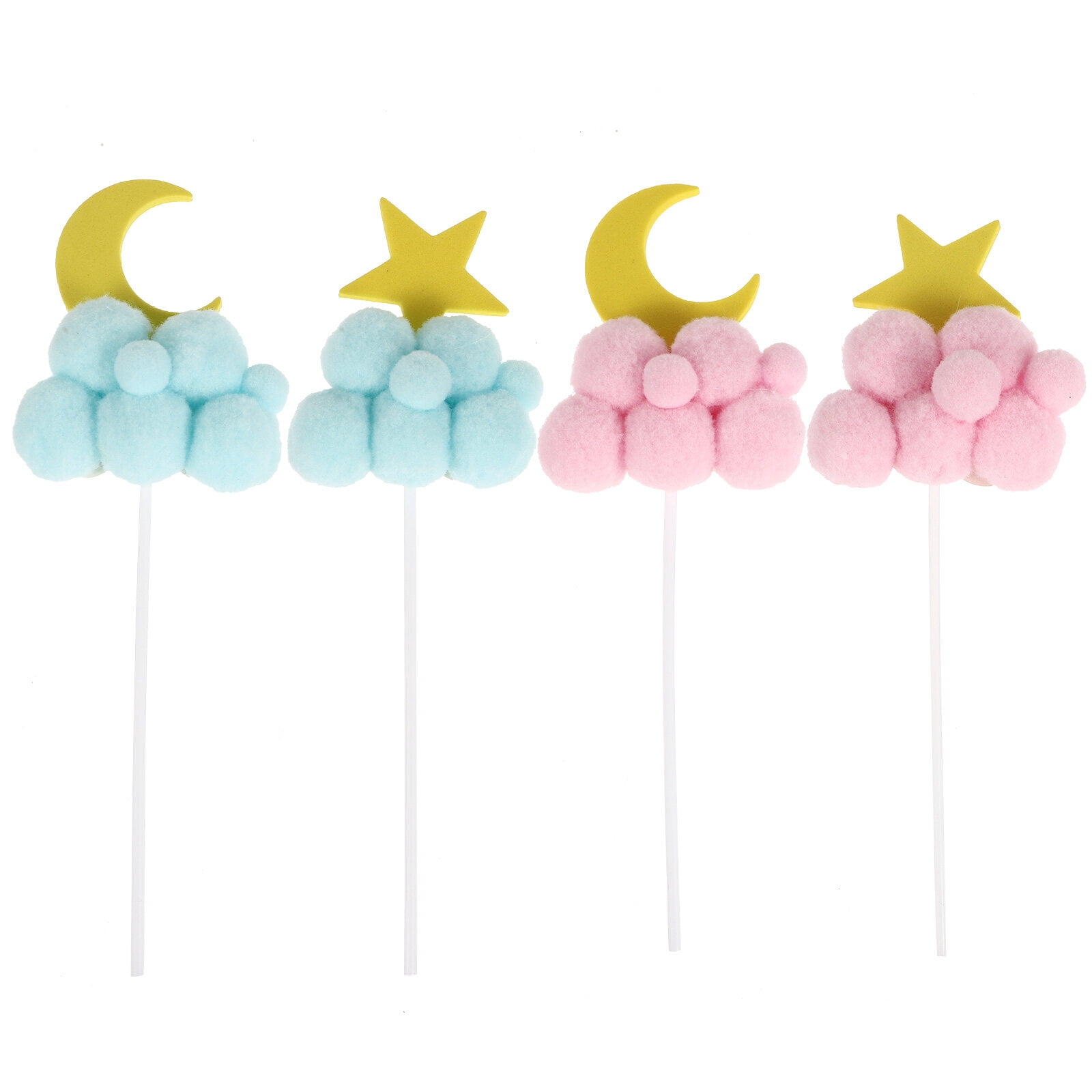 Toppers Cupcake Star Birthday Party Moon Picks Decoration Balloon ...
