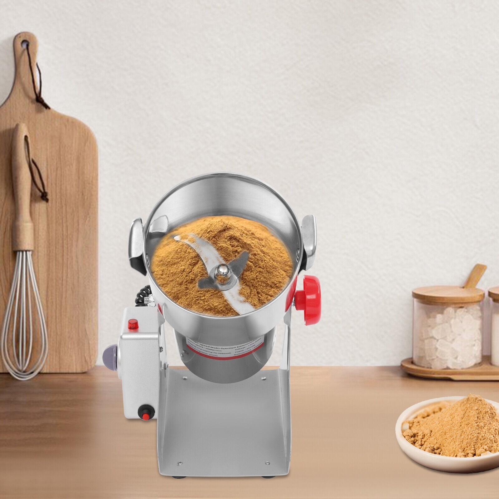 ToppiJoy 110V 60Hz Electric Dry Grain Mill Grinder, Commercial Grinders ...