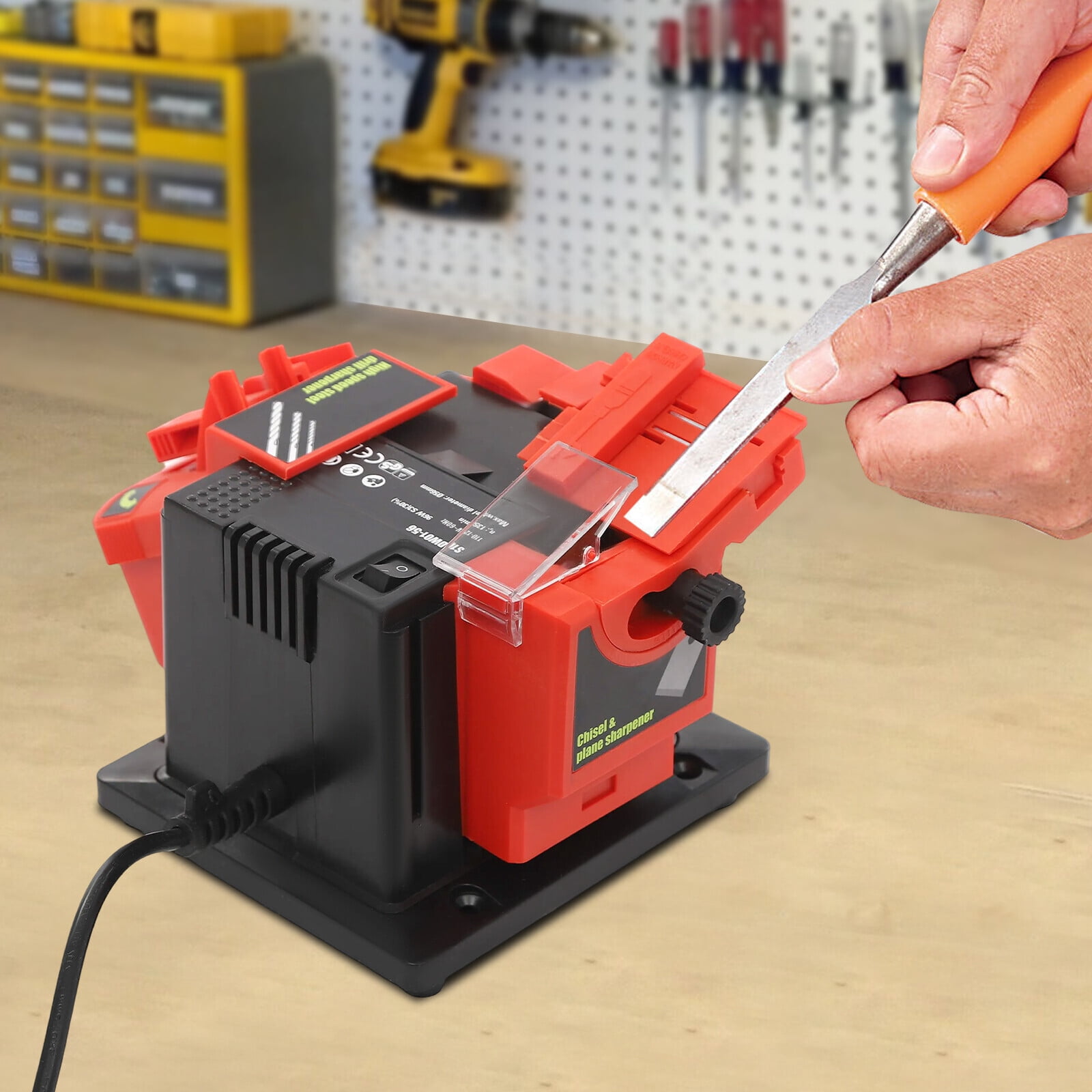 ToppiJoy 1350r/min Plastic Multifunctional Chisel Planer Sharpener ...