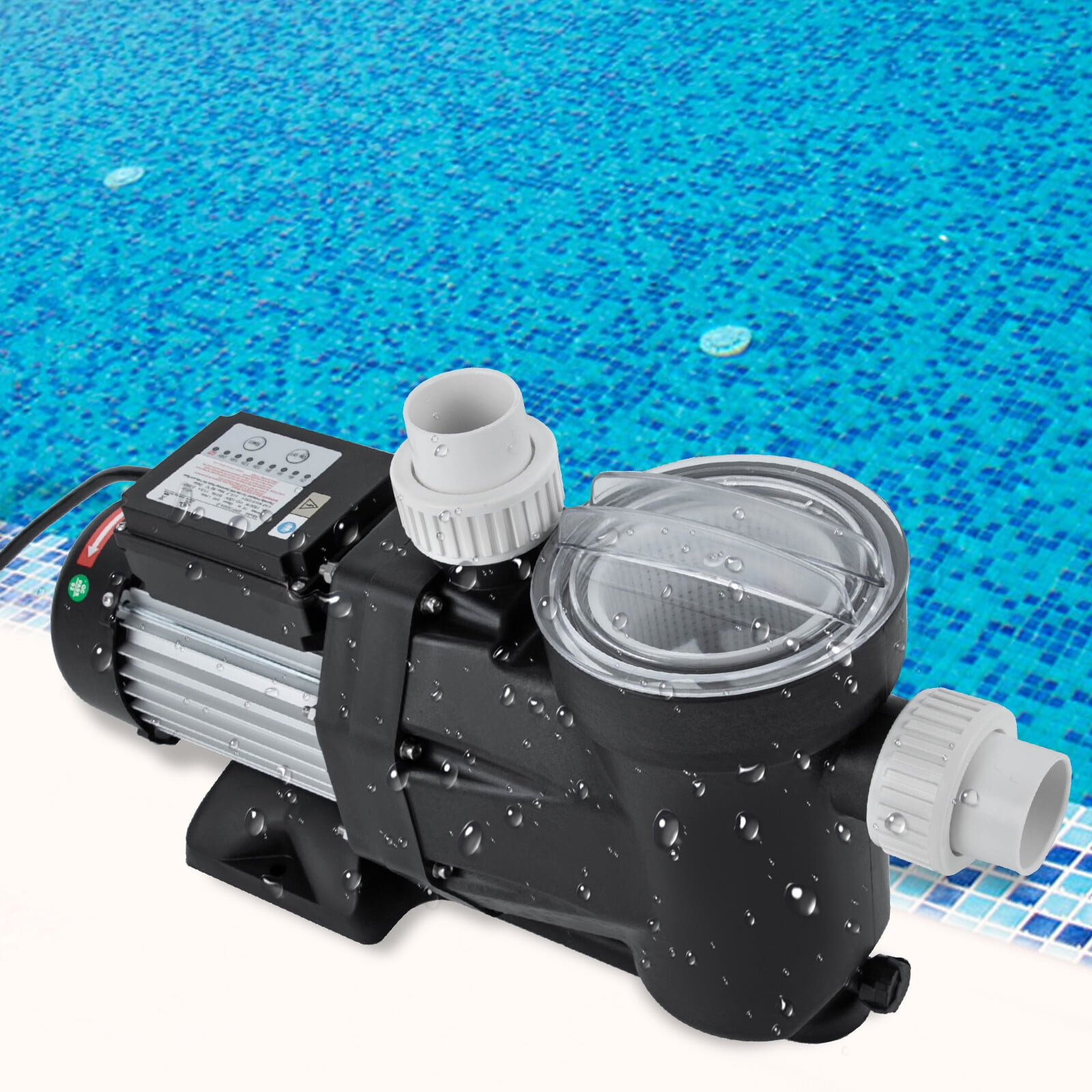 ToppiJoy 1500W 2HP Swimming Pool Pump Single Voltage Pool Pump Powerful ...
