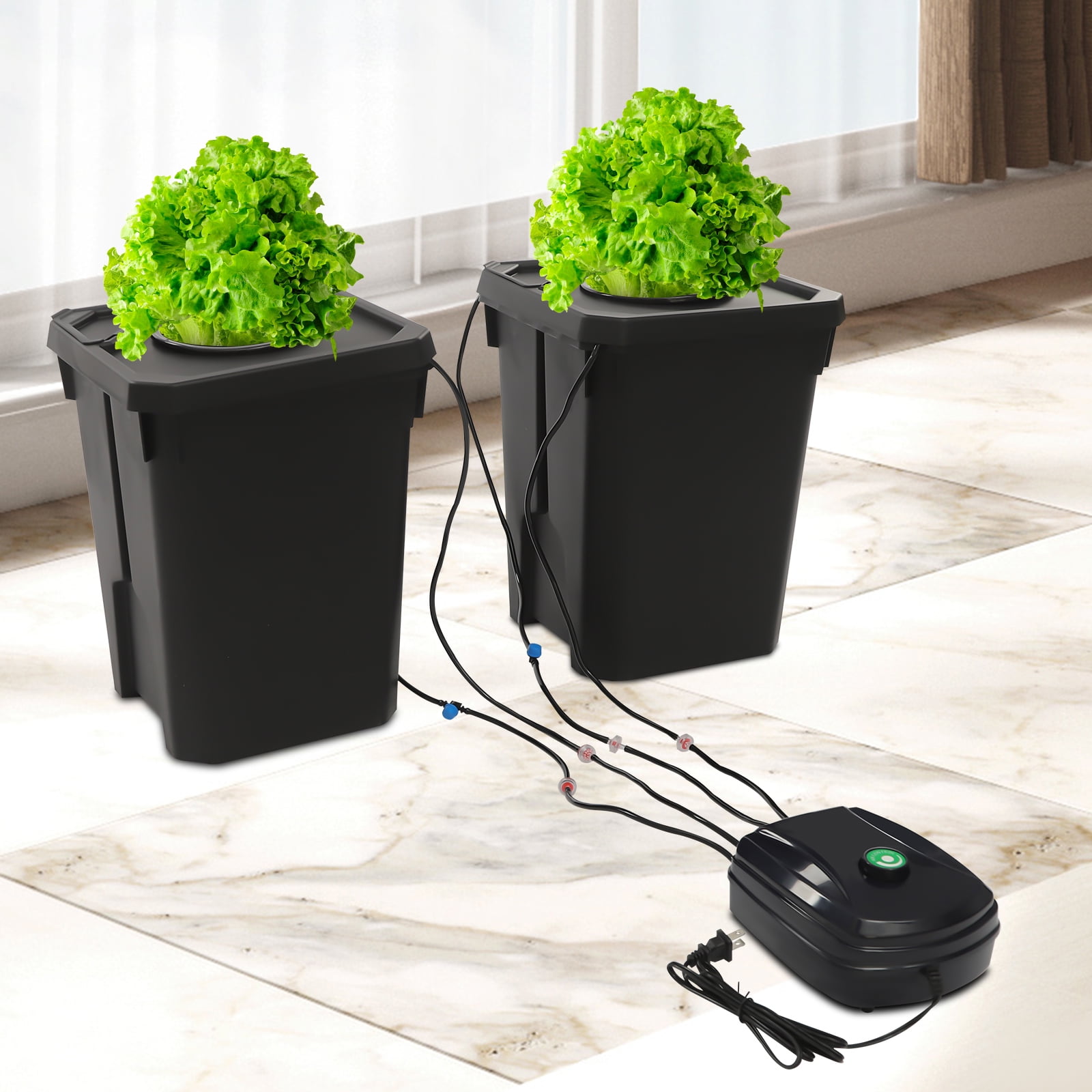 ToppiJoy 2-Pack 5 Gallon Hydroponic Growing System Kit, Hydroponic ...