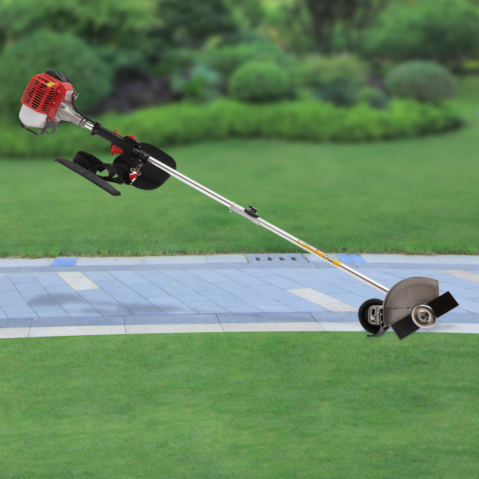 ToppiJoy 26cc 2-Stroke Gas Weed Trimmer, Air-Cooled 2-Stroke Cordless ...