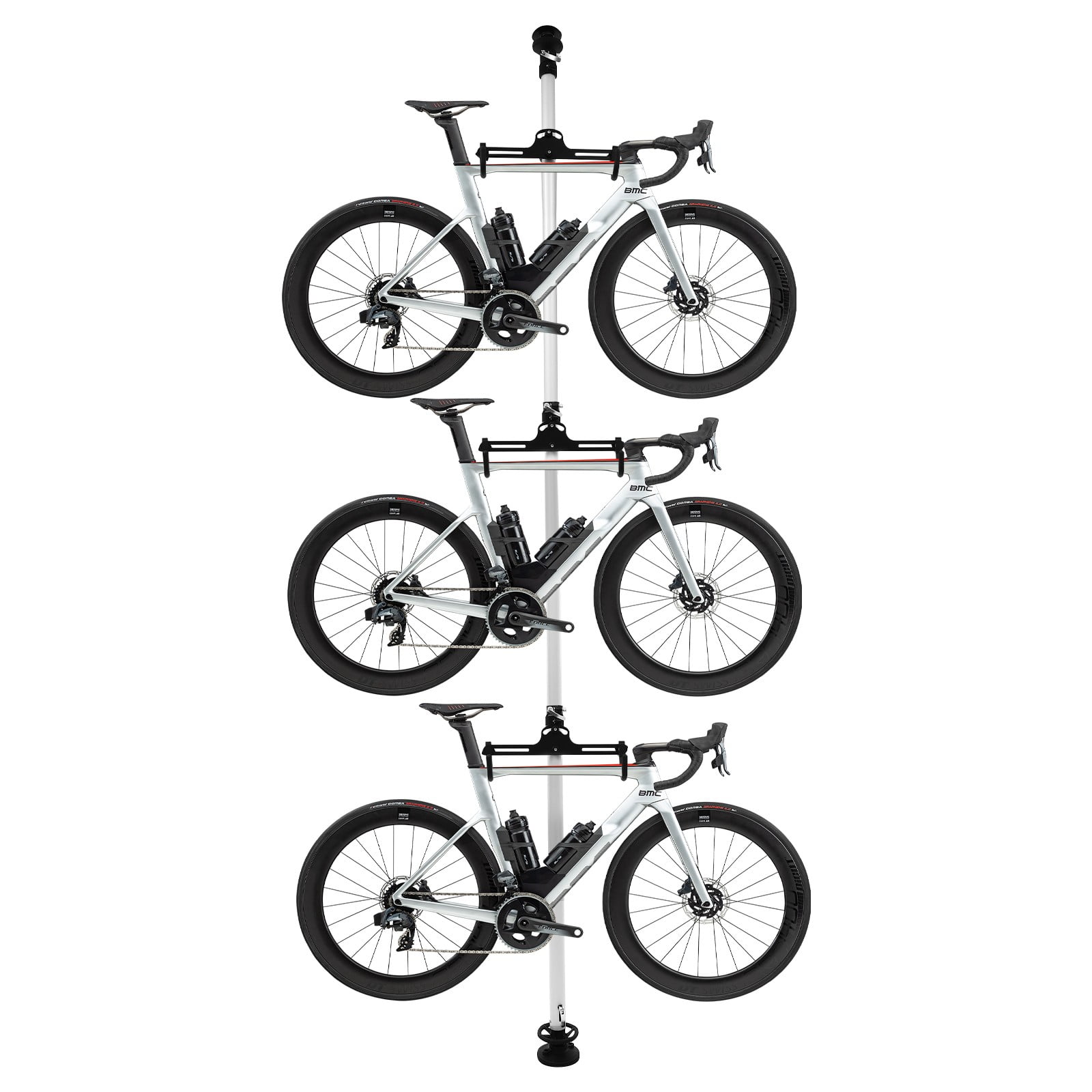 ToppiJoy 3 Hooks Bike Storage Rack, Vertical Bicycle Stand with ...