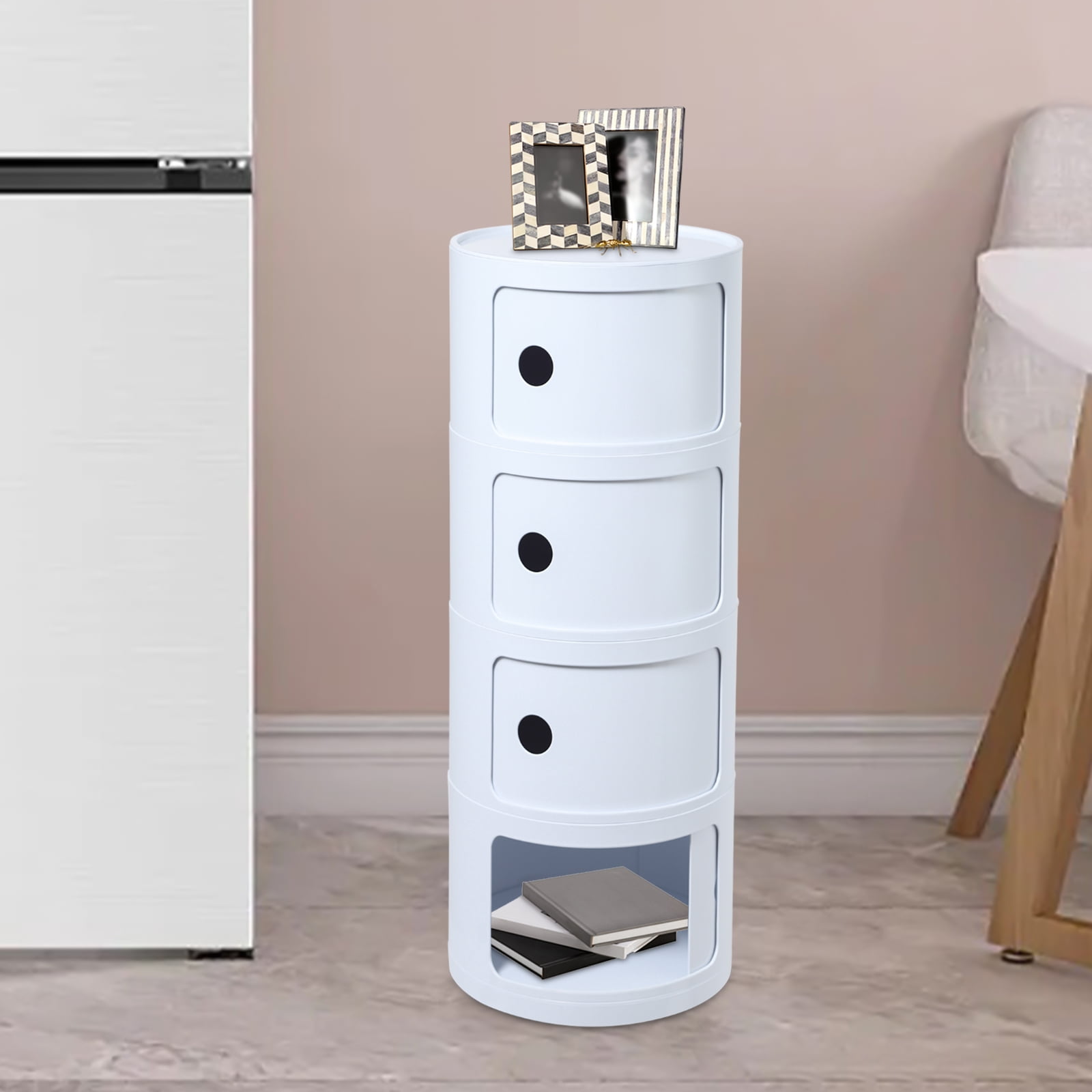 ToppiJoy 30in Modern Four Tiers Multifunctional Freestanding End Table ...