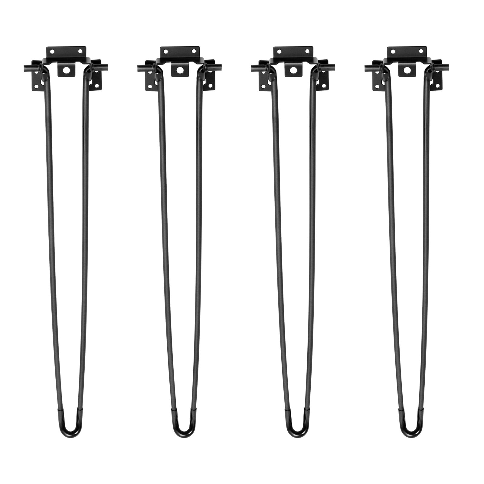 ToppiJoy 4 Pcs 28 inch Folding Table Leg Iron, Folding Hairpin Table ...