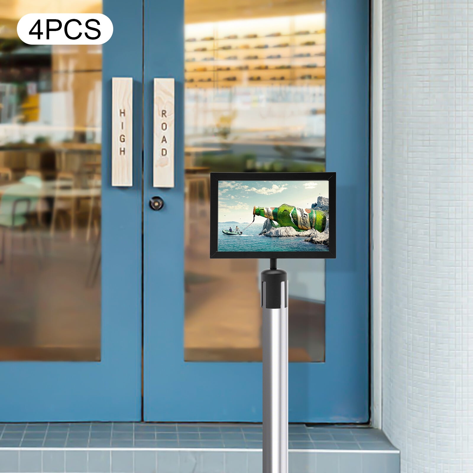 ToppiJoy 4 Pcs Sign Holder, Poster Landscape Display, Double Sided Sign ...