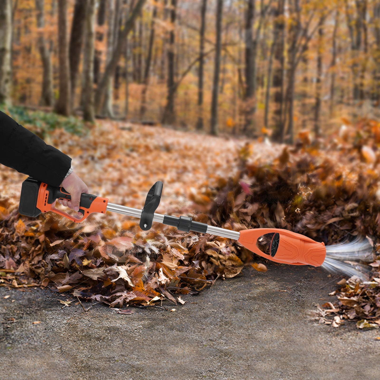 ToppiJoy 400W Leaf Blower Cordless, Lithium Battery Powered Leaf Blower ...