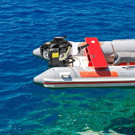 HANGKAI 6HP 2-Stroke Outboard Motor, 102CC Water Cooling CDI System for ...