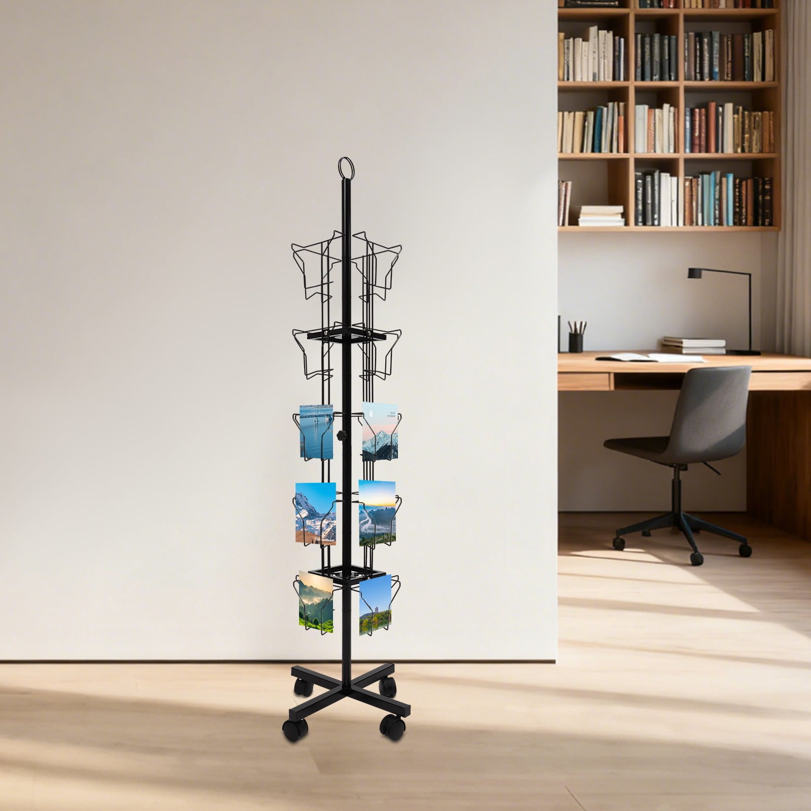 ToppiJoy 5 Tier 20 Pockets Rotating Greeting Card Rack Display Stand ...