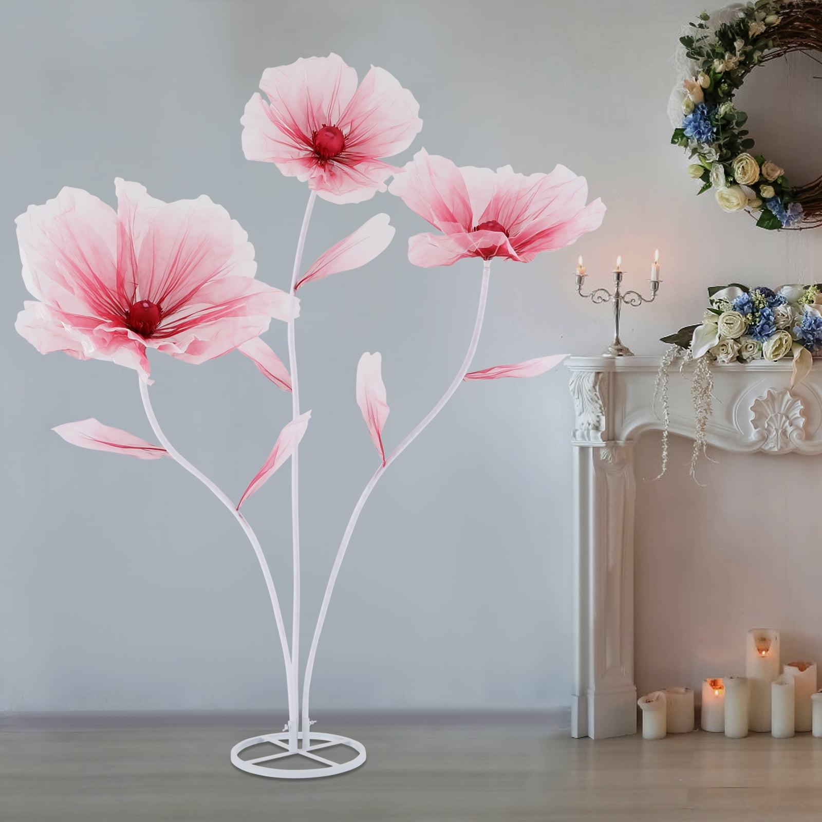 ToppiJoy 67" Giant Artificial Flowers for Decoration, Large Fake Flower ...