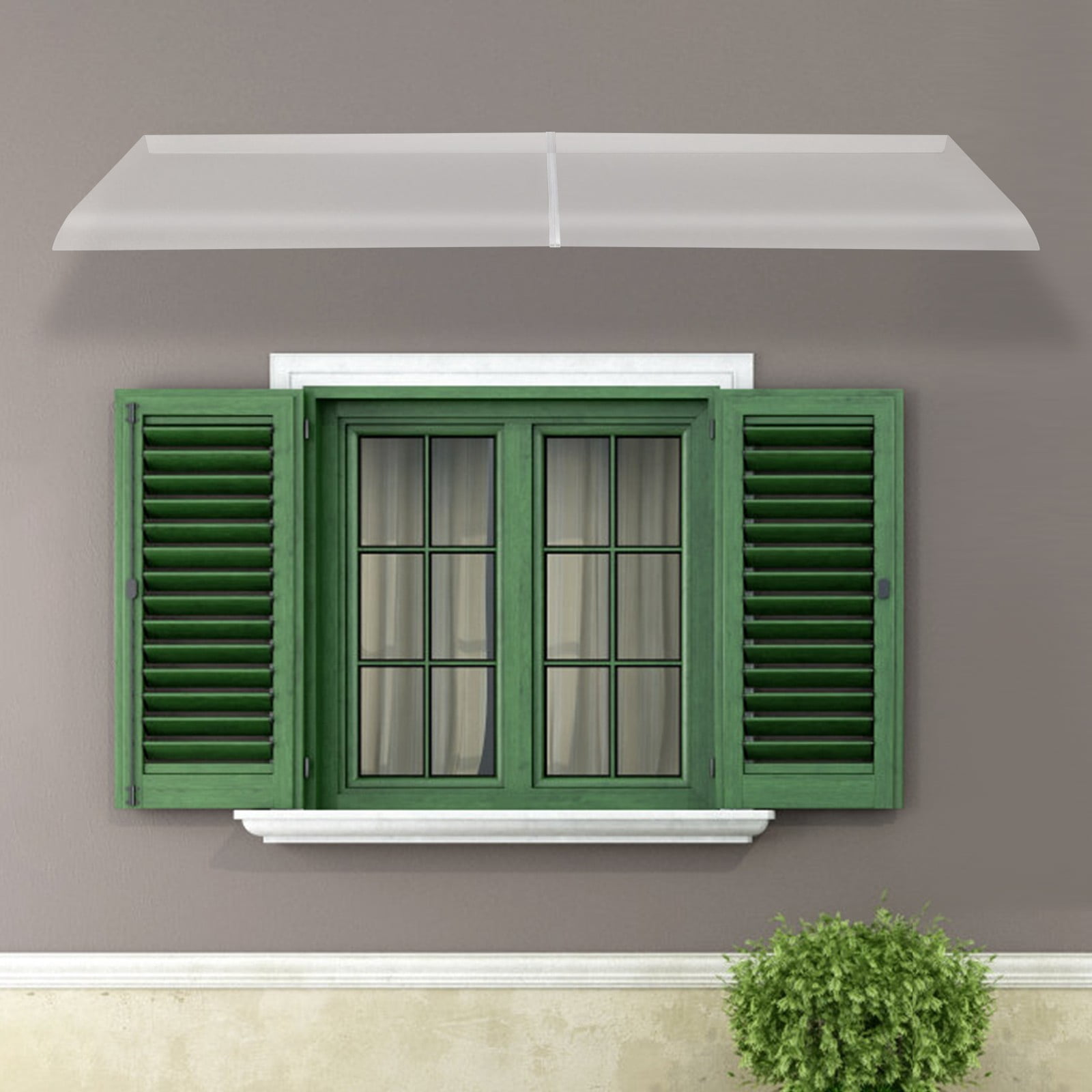 ToppiJoy 78.7*17.5in Window Awning Door Canopy Polycarbonate Cover ...