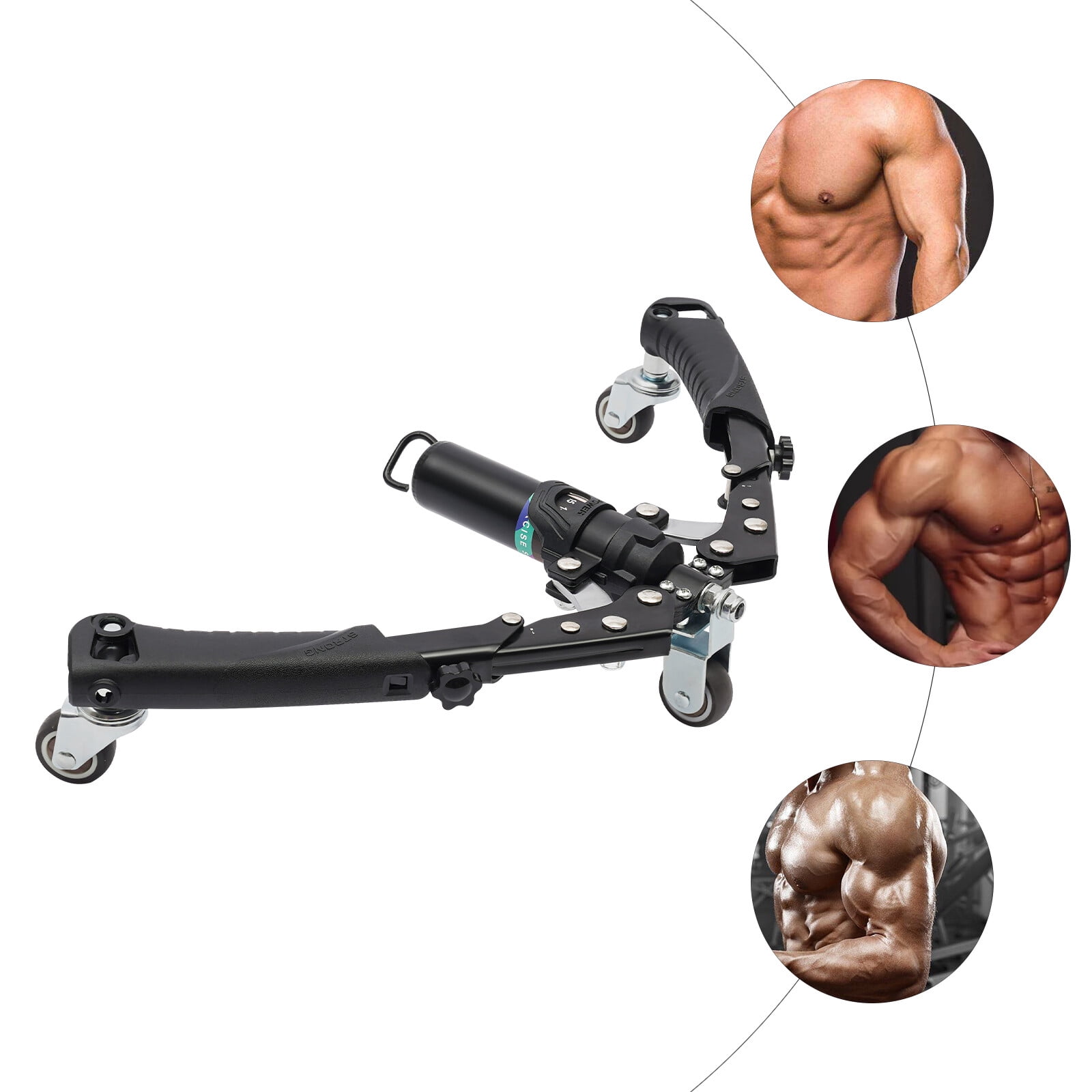 ToppiJoy Adjustable Arm Blaster Forearm Workout Equipment with Counter ...