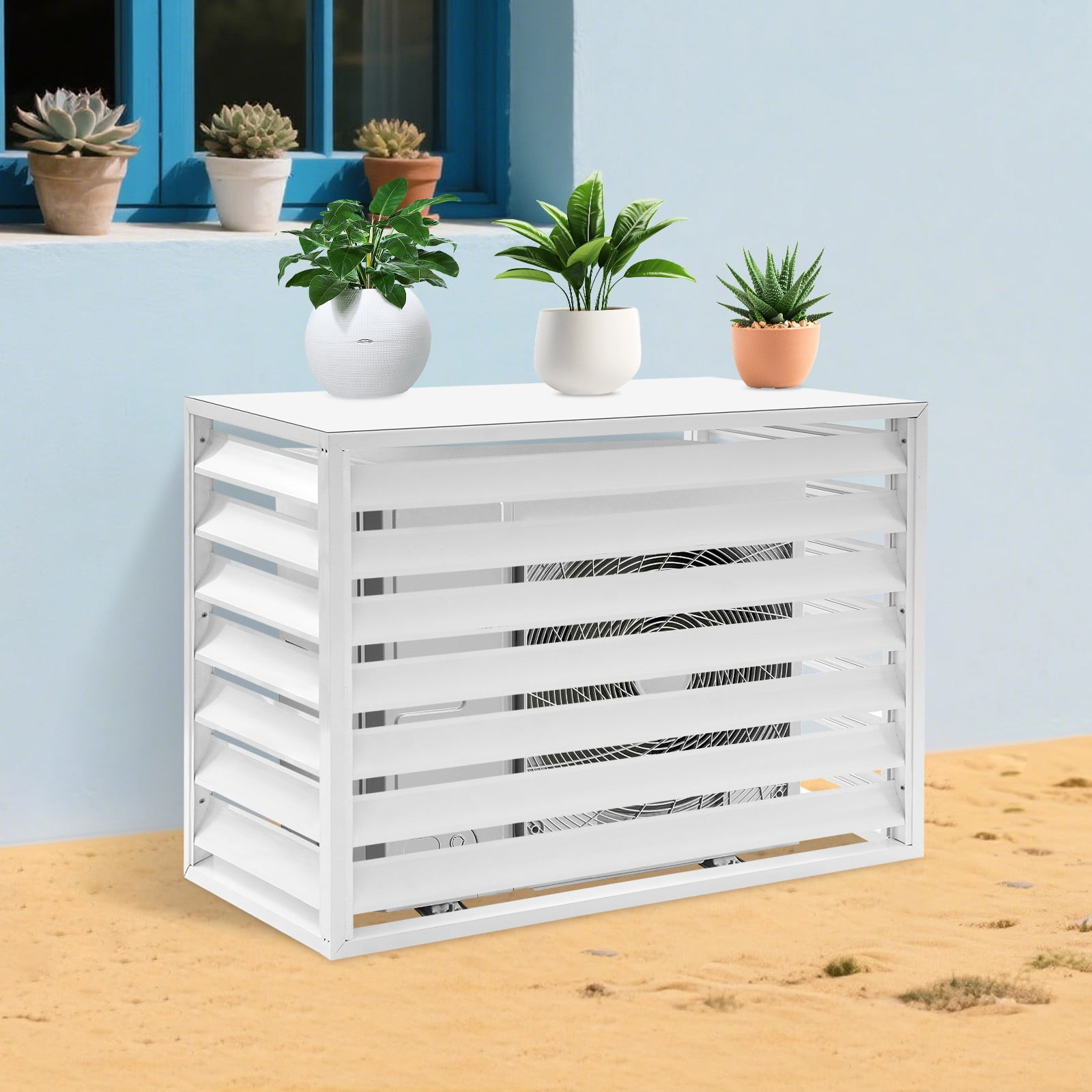 ToppiJoy Air Conditioner Fence, Privacy Fence Panels for Outside Unit ...