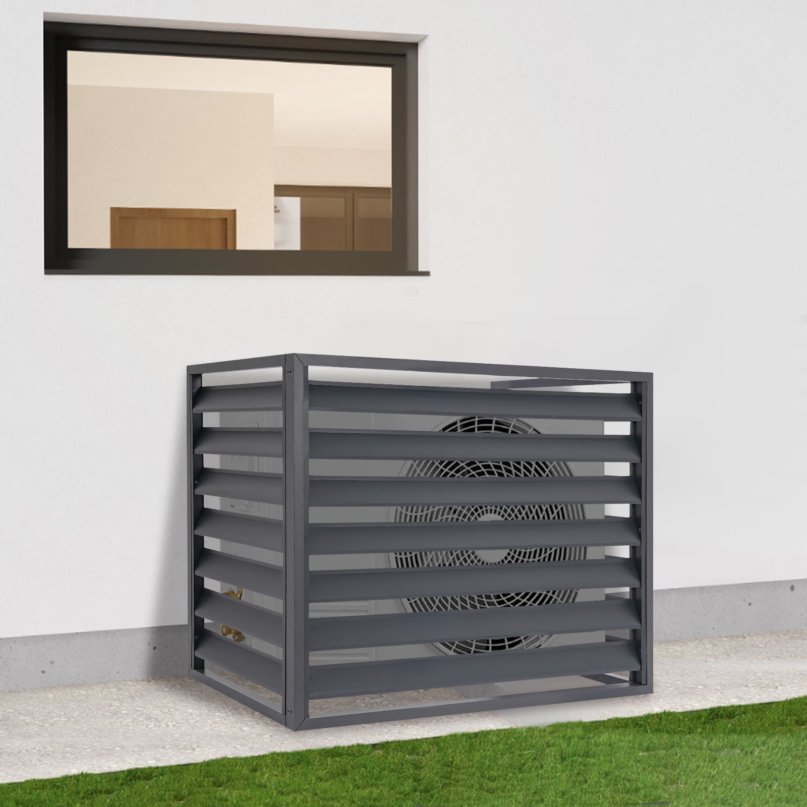 ToppiJoy Air Conditioner Fence Rectangular Aluminum Alloy Air ...