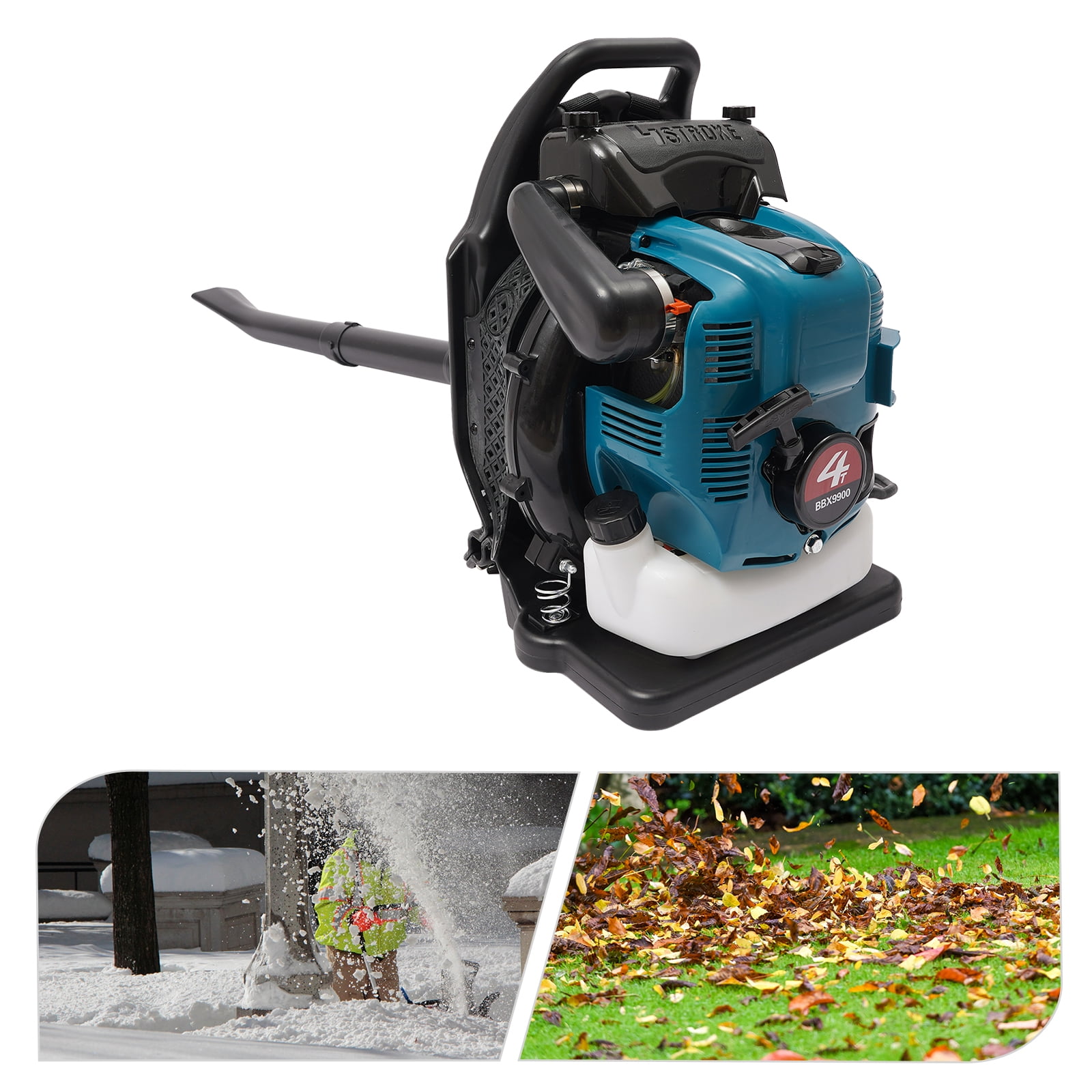 ToppiJoy Backpack Leaf Blower with 75.6cc 4 Stroke Engine, Adjustable ...
