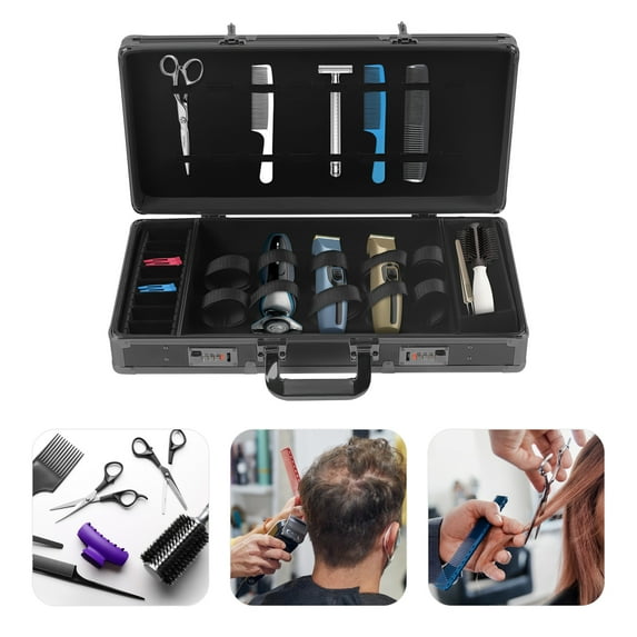 ToppiJoy Barber Tool Case, Aluminum Alloy Construction & Dual ...