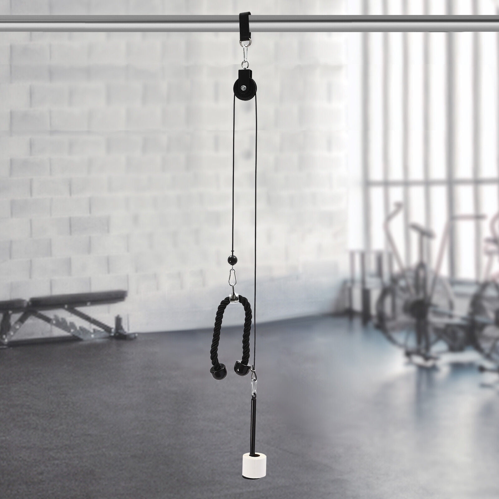 ToppiJoy Cable Pulley System, Pulley System with Gravity Ball for Home ...