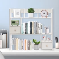 LENLN Desk Shelf 38.2" Desktop Organizer Shelf 4 Tier Desk Display Rack ...