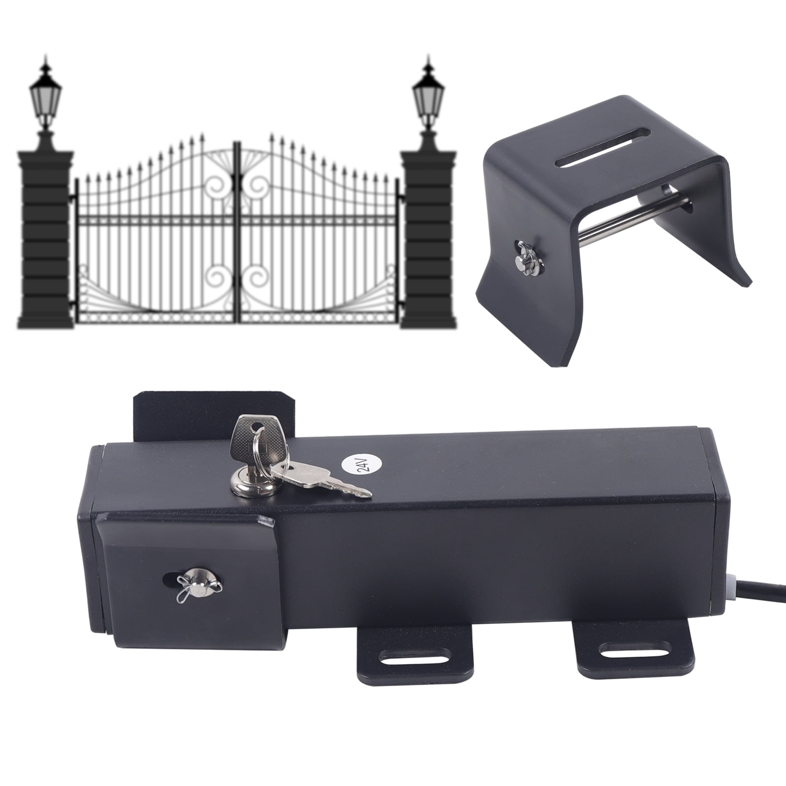 ToppiJoy Electric Gate Lock System 24V Wired Access Control Lock with ...