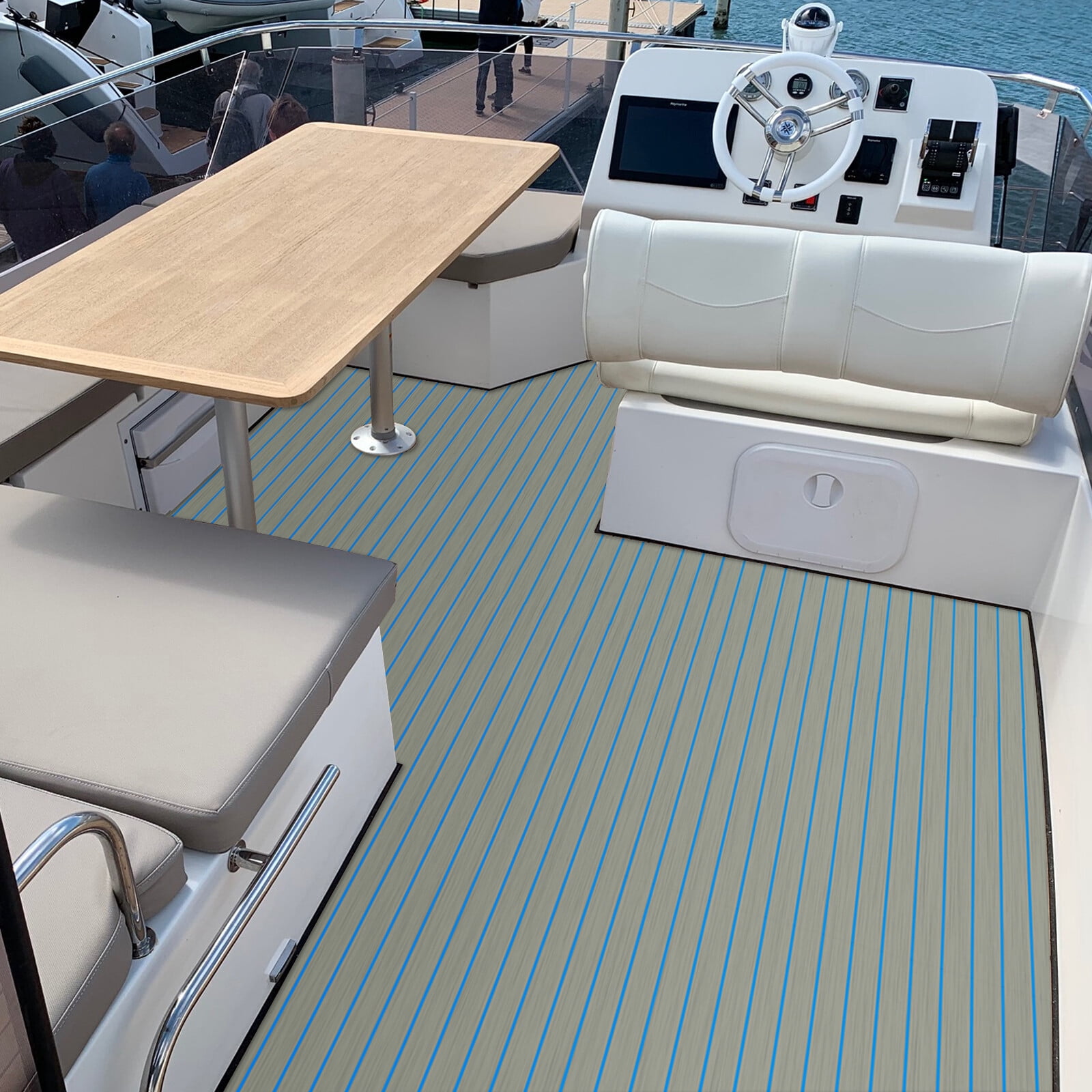ToppiJoy Eva Boat Carpet, Boat Flooring Foam Decking Sheet Self ...