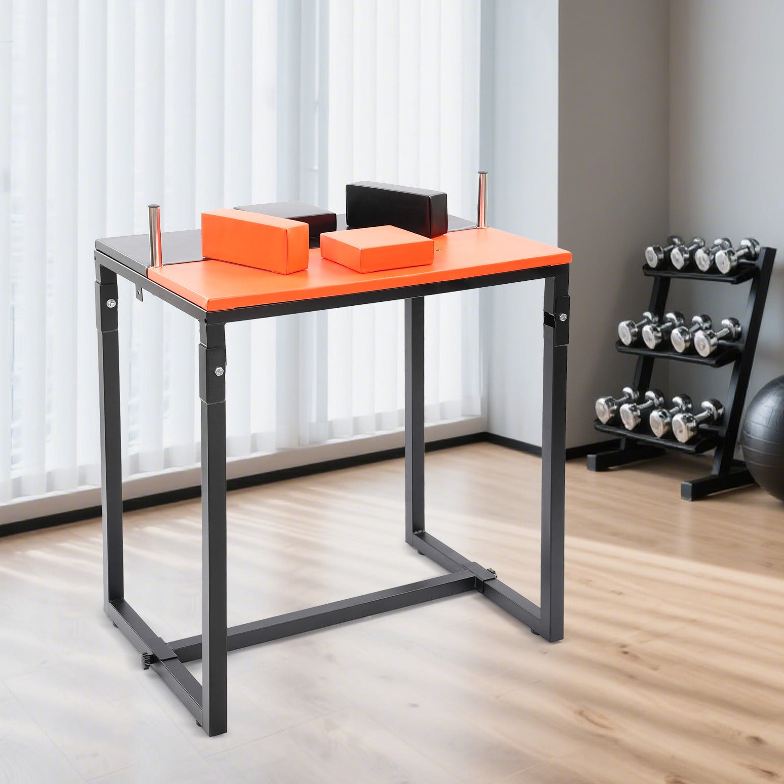 ToppiJoy Foldable Arm Wrestling Table, Arm Wrestling Table, Heavy-Duty ...