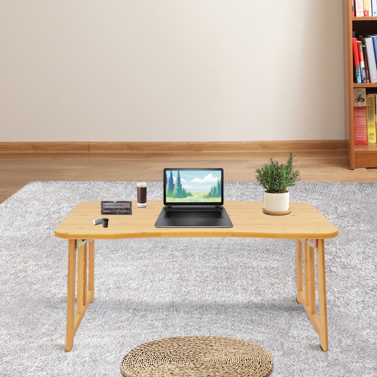 ToppiJoy Foldable Coffee Table, 31.5 x 20 Inch Folding Table with ...