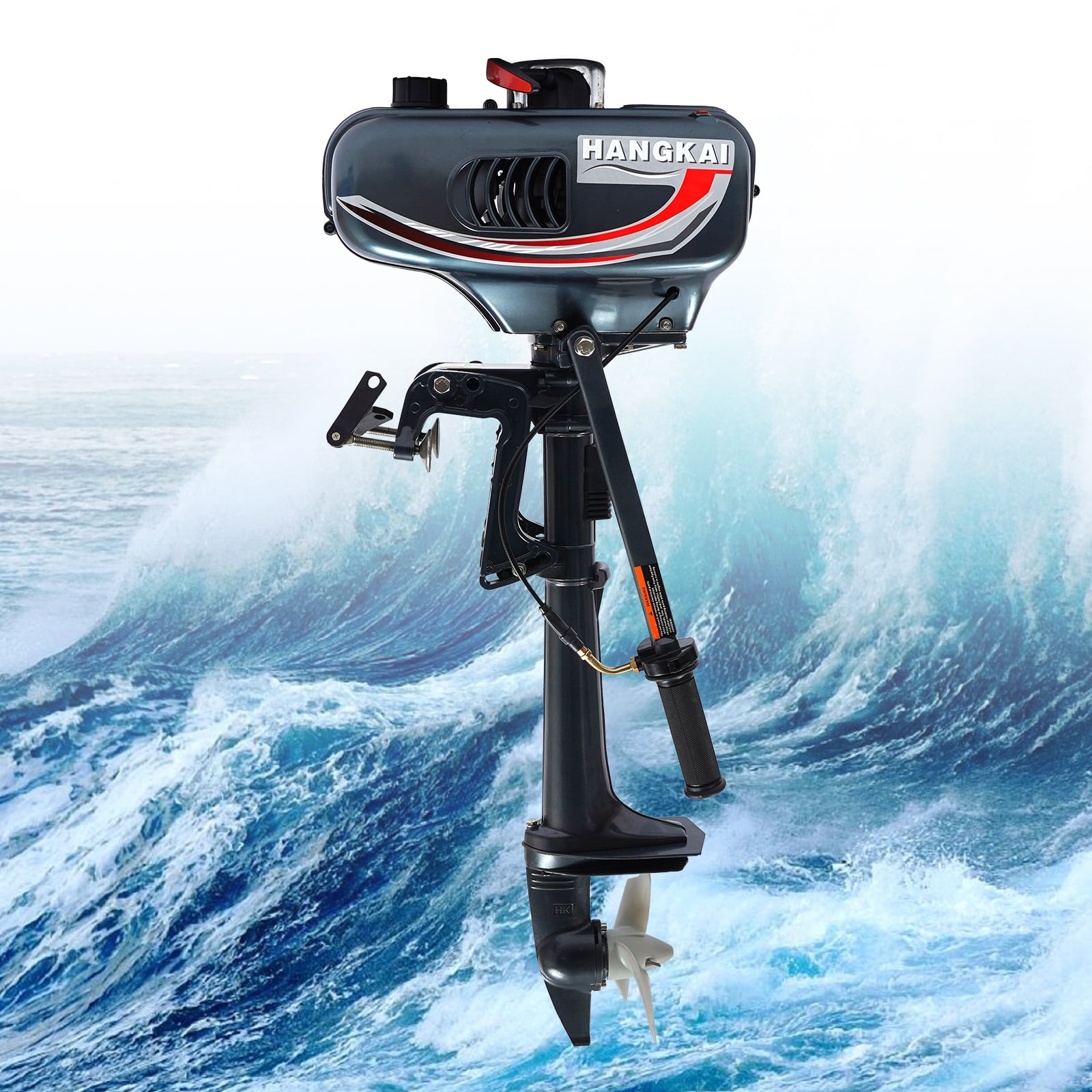 ToppiJoy Gasoline Outboard Motor 3.5HP 2-Stroke Engine with CDI ...