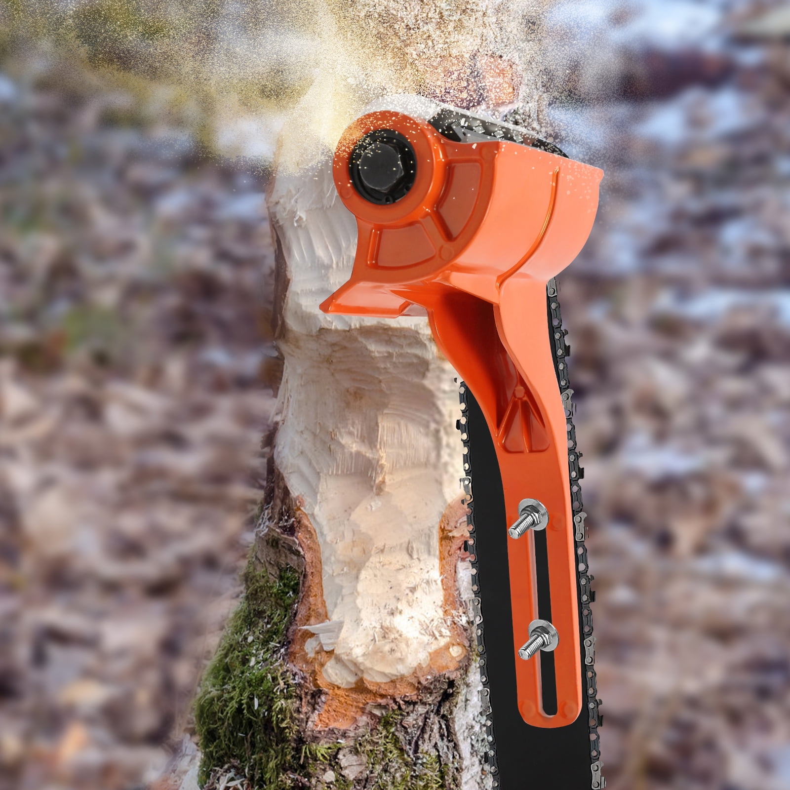 ToppiJoy Orange Log Peeler Debarker, Upgraded Chainsaw Attachment ...