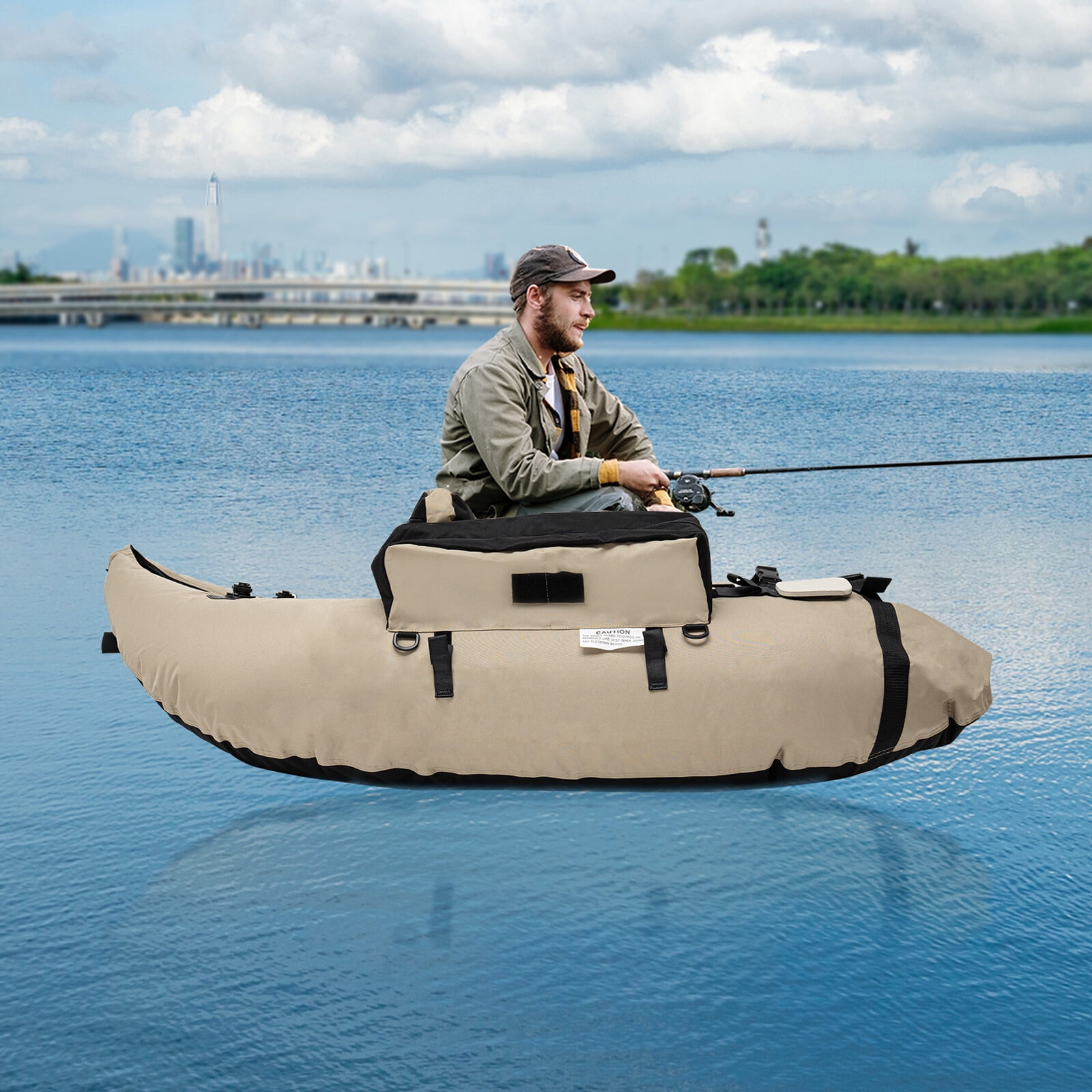 ToppiJoy Portable Boat Raft, Inflatable Touring Kayak for Adults, Sport ...