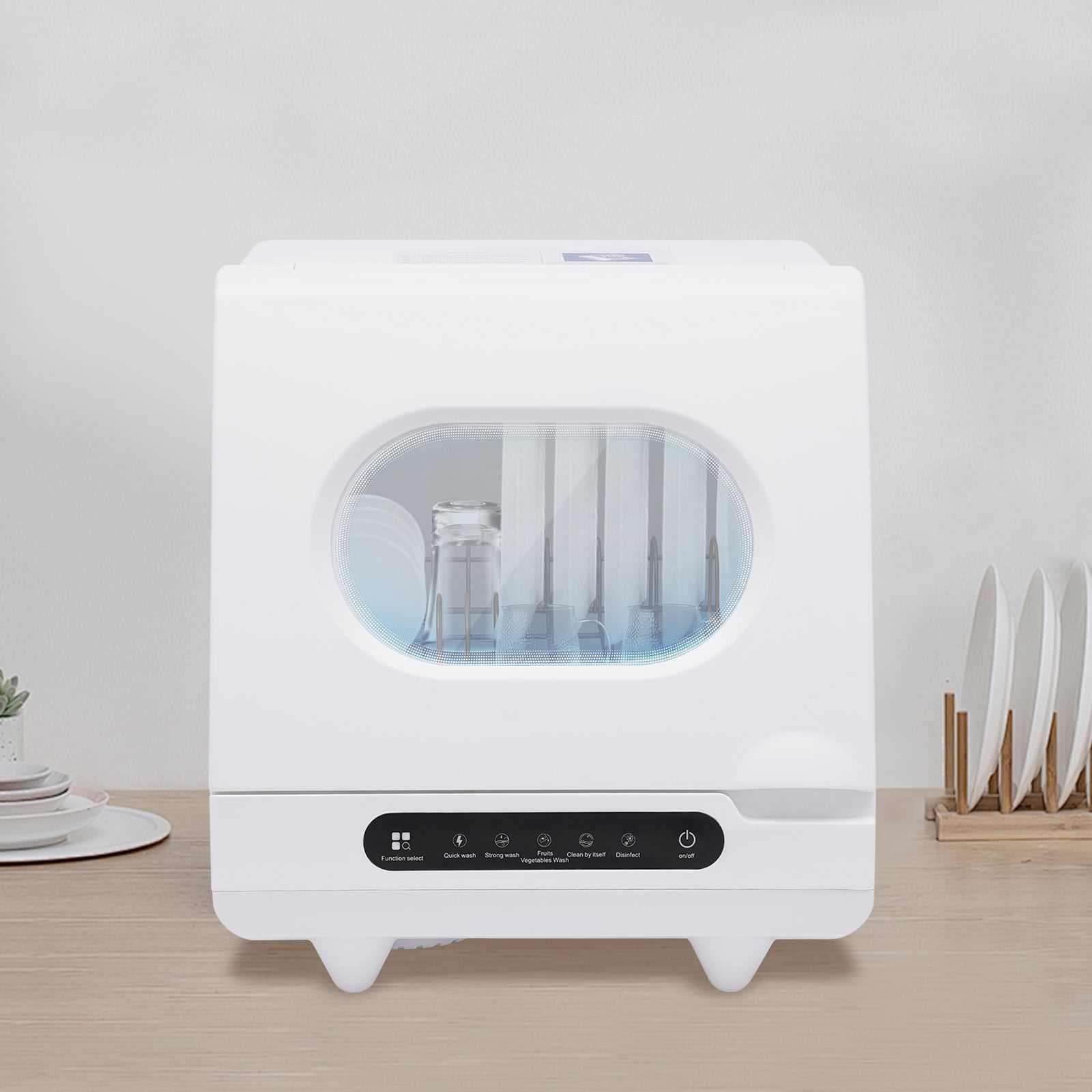 ToppiJoy Portable Countertop Dishwasher with 5 Washing Functions, Quick ...