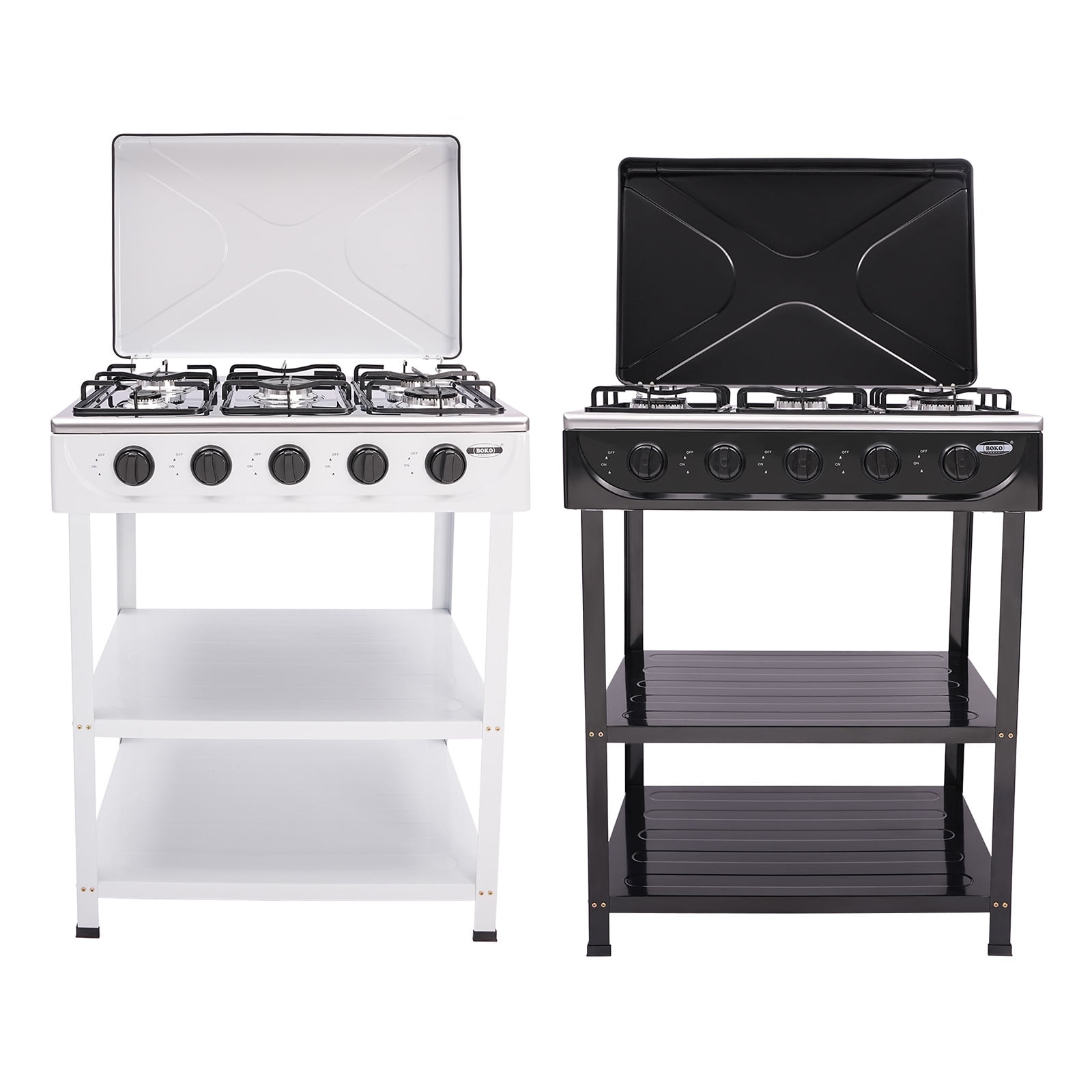 ToppiJoy Portable Gas Stove with 5 Burners, 2.5KW High-Power Cooking ...