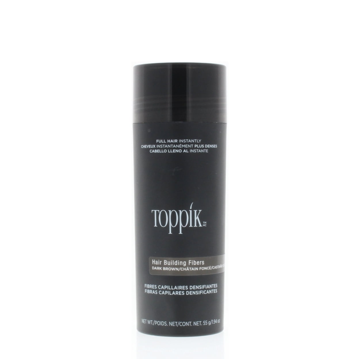 Toppik Keratin Protein Hair Building Fibers, Dark Brown 55g - Instant ...