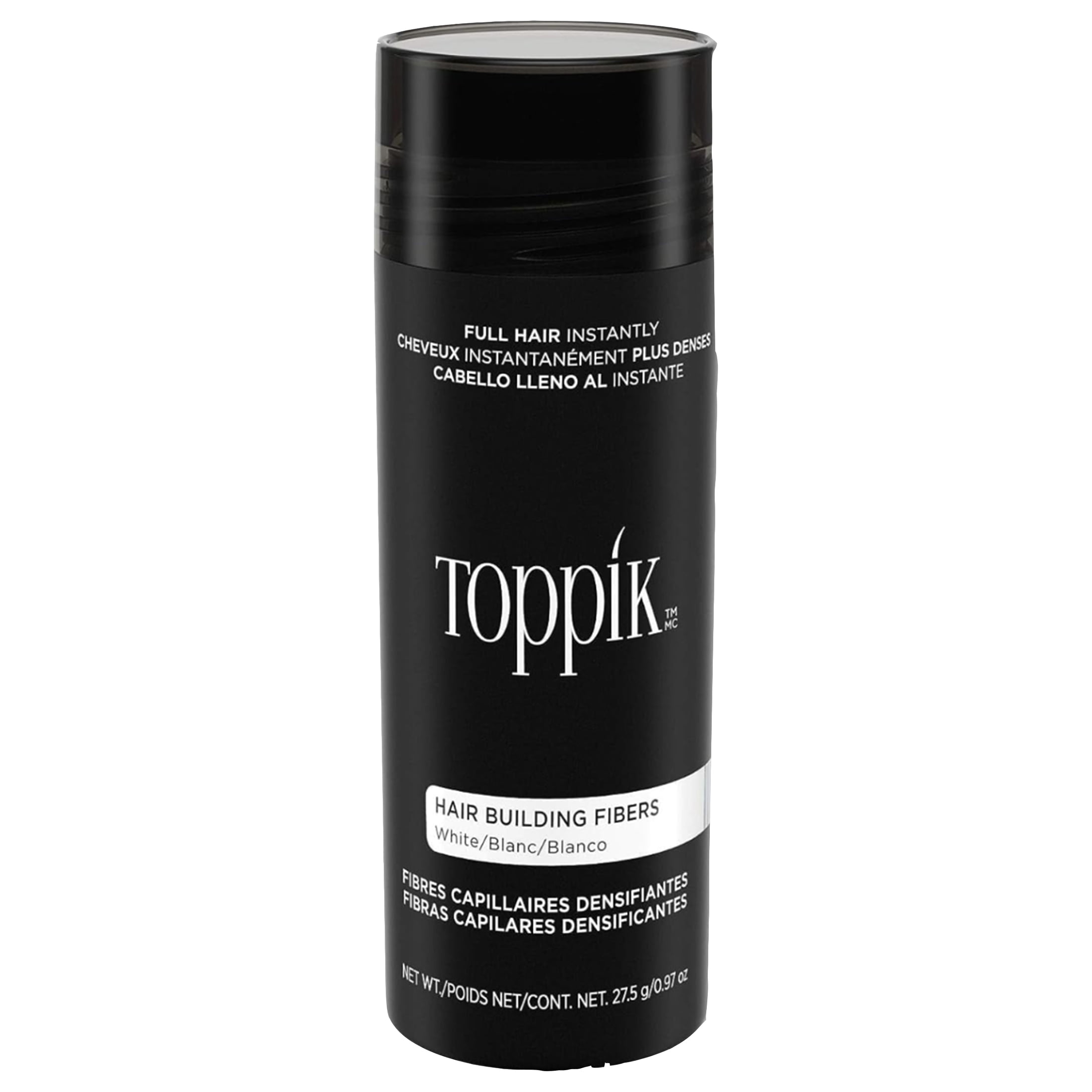 Toppik Hair Building Fibers, Natural Look, Keratin Protein, White, 0.97 ...