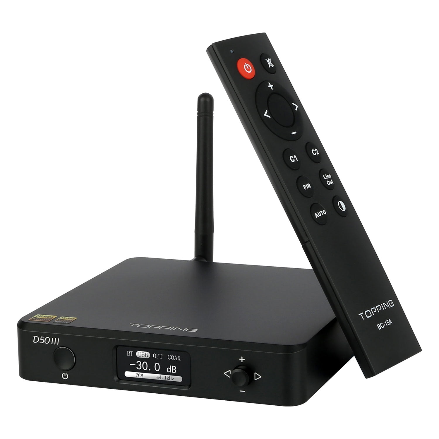 TOPPING D50 III Preamplifier with Remote Control, USB Cables, Bluetooth ...