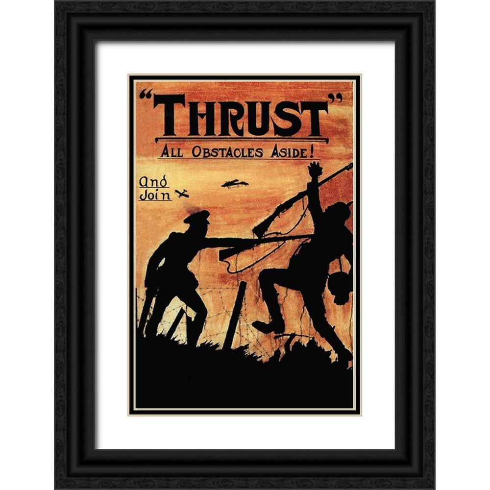 Topple, W. 17x24 Black Ornate Wood Framed with Double Matting Museum ...