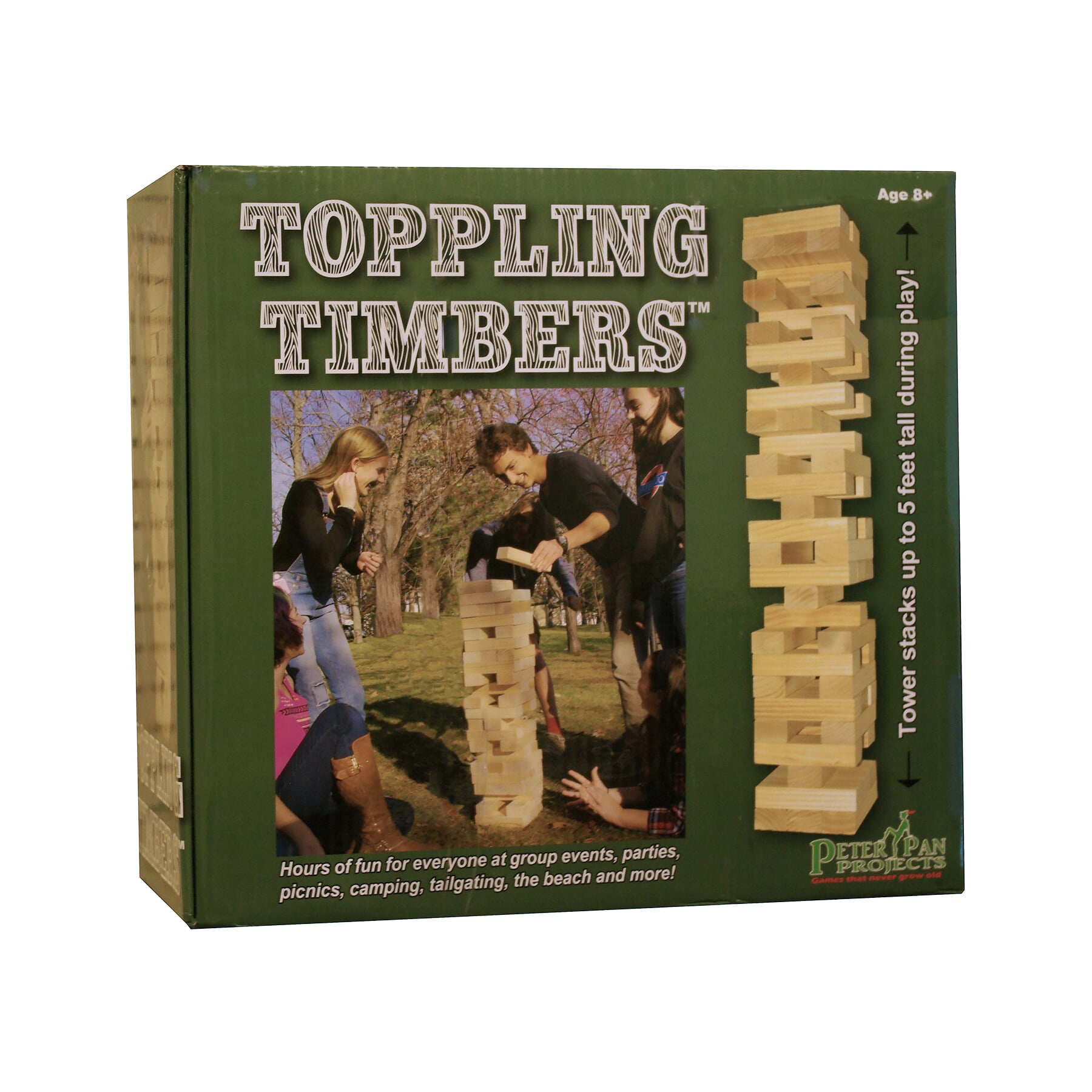 Free Shipping! Front Porch Classics Toppling Timbers Game - 54 Blocks ...